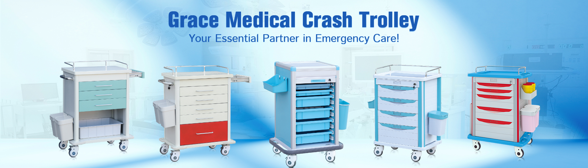 Crash trolley - Grace Medical Instruments Co., Ltd.
